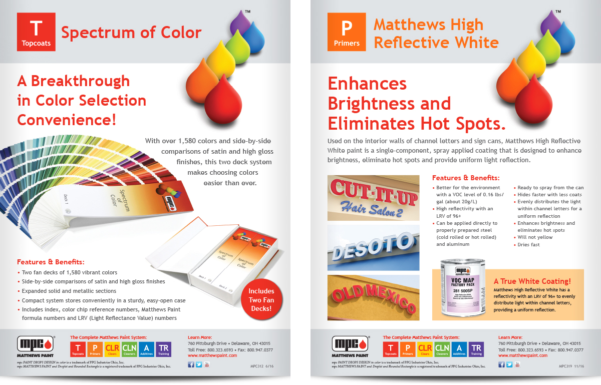 Matthews Paint Sales Sheets | Kerry Andersen