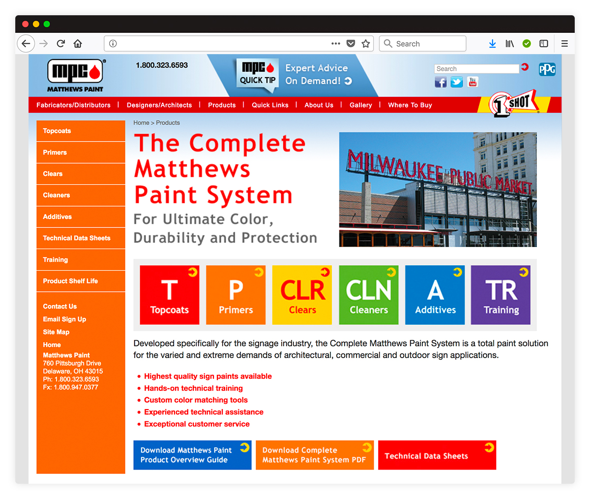 Matthews Paint Website | Kerry Andersen